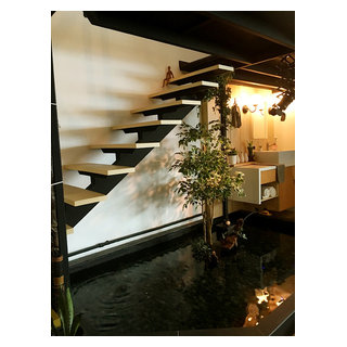 Design Studio Loft-Style Water Feature - Industrial - Home Office ...