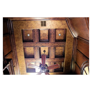Formal Home Office Ceiling - Traditional - Home Office - Houston - by ...