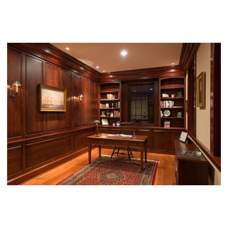 Georgian Colonial Custom Home - Traditional - Home Office - Boston - by ...