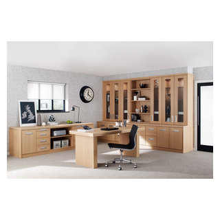 Hammonds Willoughby Home Office in Light Oak - Contemporary - Home ...