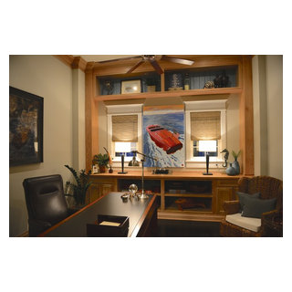 His Office - Beach Style - Home Office - Other - by Toni Sims Design ...