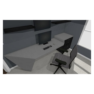 Home Office Custom Desk - Modern - Home Office - Omaha | Houzz