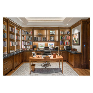 Home Office - Needham Custom Home - 02 - Traditional - Home Office ...