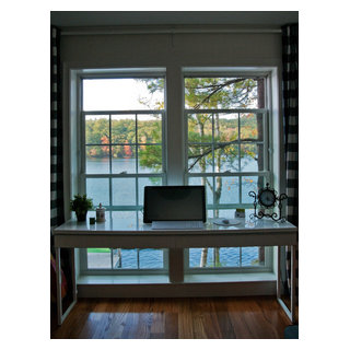 Large scale windows with deep sills let in the view! - Traditional ...