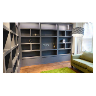 Library room in East Finchley - Contemporary - Home Office - London ...