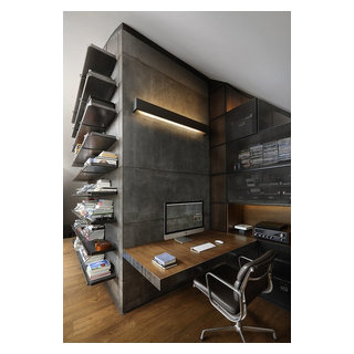 Loft design, loft style in the interior - Industrial - Home Office ...