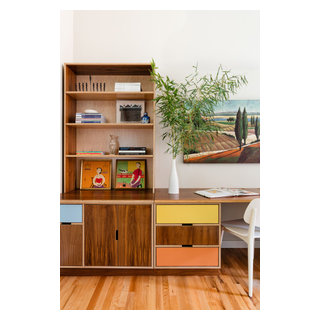 Seattle Mid-Century Remodel/Addition - Midcentury - Home Office ...