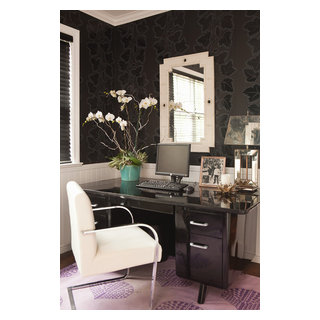 Modern Glam Dwelling - Transitional - Home Office - San Francisco - by ...
