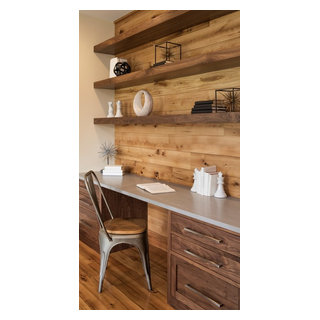 Modern Prairie Style Home on Minnehaha Creek - Rustic - Home Office ...