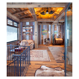 Mountain Ranch - Rustic - Home Office - Denver - by Copper Creek Homes ...
