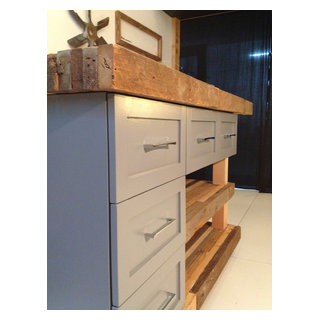 Multi Use Work Table - Industrial - Home Office - Columbus - by Kula ...