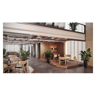 Office Interior CG Render for a Commercial Design Project - Modern ...