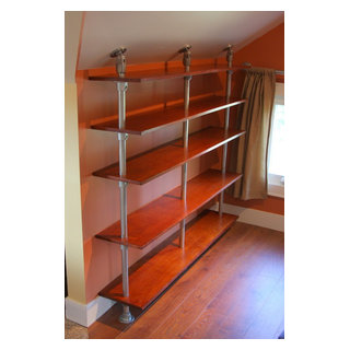 Pole Mounted Floating Shelf - Modern - Home Office - New York - by ...