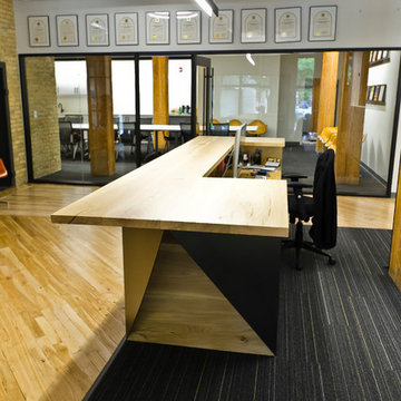 Wood Reception Desk - Photos & Ideas | Houzz