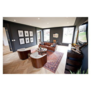 QC - Midcentury - Home Office - Oklahoma City - by Ross Flinton Homes ...