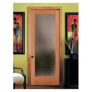 Quartz Decorative Interior Glass Door - Eclectic - Home Office - Orange ...
