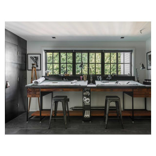 Queen Anne Condo Renovation Home Office - Industriel - Bureau à ...