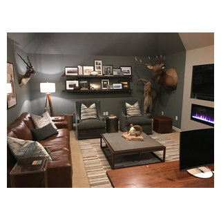 Rustic Luxe Man Cave - Rustic - Home Office - Dallas - by Bolen Designs ...