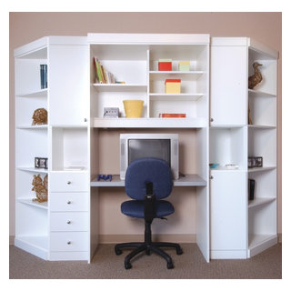 Small office with lots of storage - Traditional - Home Office ...