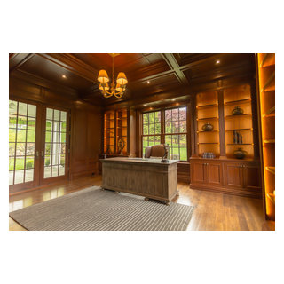 Stately Library - Traditional - Home Office - New York - by RCCM, INC ...