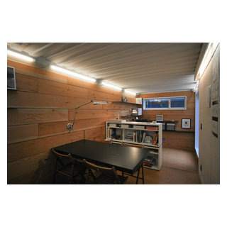 modern industrial live work compound - Industrial - Home Office - San ...