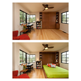 Streamline Moderne - Midcentury - Home Office - Denver - by TRAD Design ...