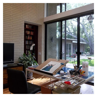 Terrell Hills, Texas - midcentury - Contemporary - Home Office - Austin ...