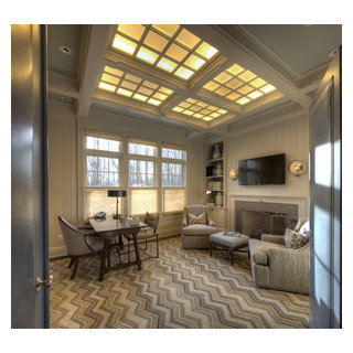 The Beach House Study - Beach Style - Home Office - Milwaukee - by Deep ...
