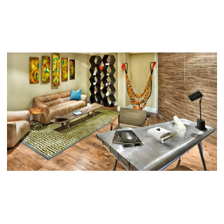 Tribal Themed Home Office - Eclectic - Home Office - Orange County - by ...