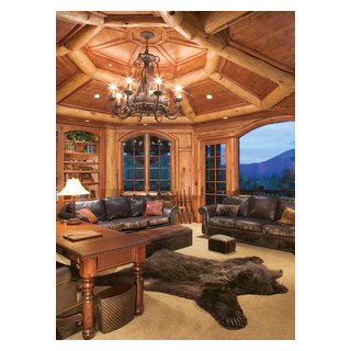 TYL Ranch - Rustic - Home Office - Denver - by Gunson Custom Mountain ...