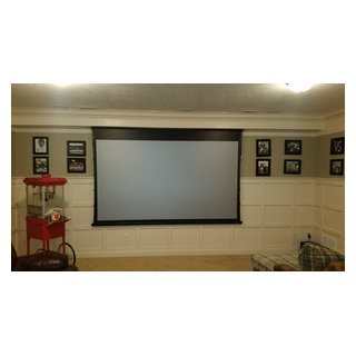 120" Drop Down in ceiling screen - Home Theater - Columbus - by ...
