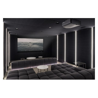 1231 Lago Vista - Contemporary - Home Theater - Los Angeles - by ...