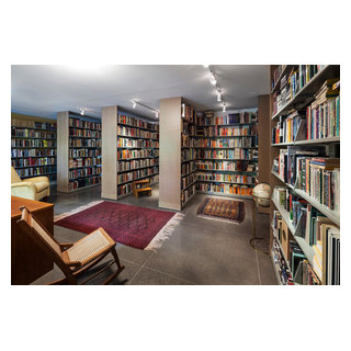 A Garden and a Library - Modern - Home Theater - Minneapolis - by Sarah ...