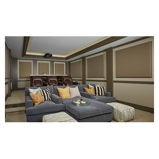 Alexandria - Modern Meets Traditional - Transitional - Home Theater - Grand Rapids - by Visbeen ...