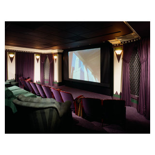 American Manor - Traditional - Home Theater - Chicago - by allan j ...