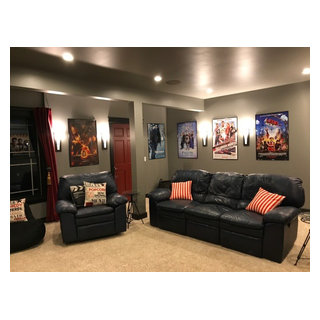 Arcade- Movie Room- renovation - Transitional - Home Theater - New York ...