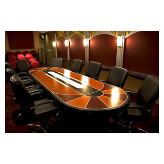 Art-Deco Table for theater room - Traditional - Home Cinema - Seattle ...