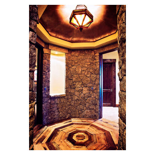 Art Vestibule - Sugarbowl Retreat - Rustic - Home Theater - Other - by ...