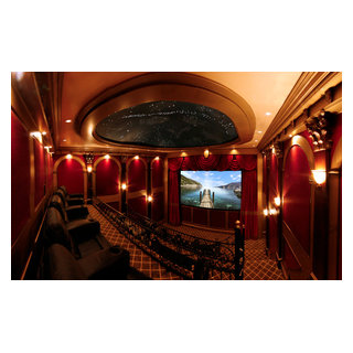 Atlanta - Two Story Theater - Traditional - Home Theater - Atlanta - by ...