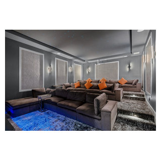Booth Project - Contemporary - Home Theater - Orlando - by Suzanne ...
