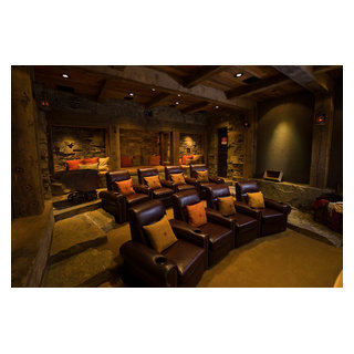Rustic Home Theater - Rustic - Home Theater - Other | Houzz