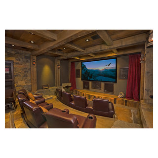 Rustic Home Theater - Rustic - Home Theater - Other | Houzz