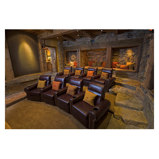 Rustic Home Theater - Rustic - Home Theater - Other | Houzz