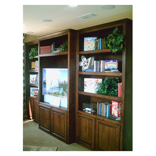 Builtins - Desks - Tech Centers - Traditional - Home Theater - San ...
