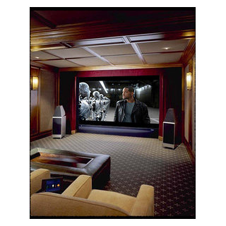 Cima del Mundo, Montecito California - Mediterranean - Home Theater ...