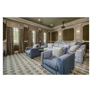 Classic California Luxury - Mediterranean - Home Theater - Los Angeles ...