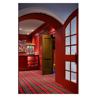 Classic Luxury Home Movie Theater - Concession Stand and Entry ...