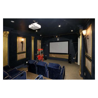 Custom Media Room - Traditional - Home Theater - Toronto - by Ambience ...