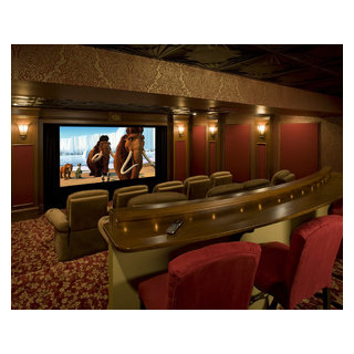 English Pub Home Theater - Traditional - Home Theater - Philadelphia ...