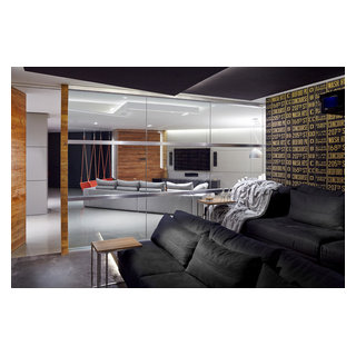 Entertainment Haven - Contemporary - Home Theater - Miami - by SW ...